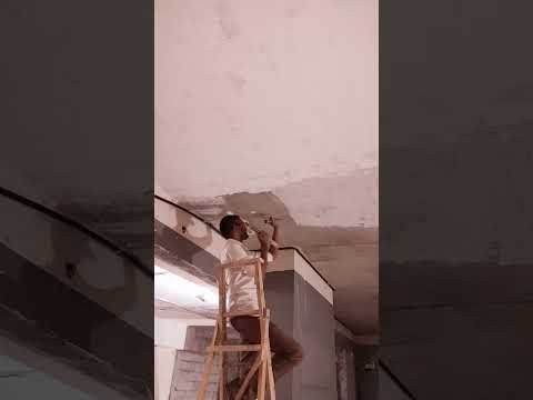 How to best way to apply false ceiling Putty and POP/Putty false ...