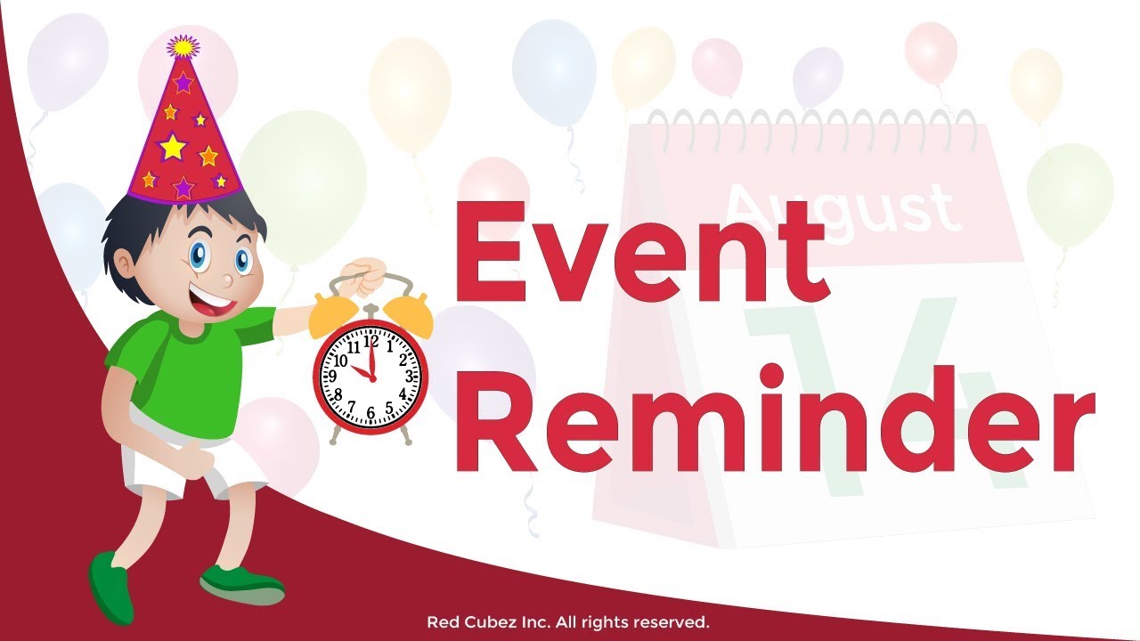 Event Reminder App - Always be notified of events, birthdays and ...