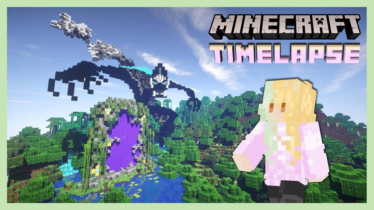 Minecraft Time Lapse | The Firebearing Unknown and the Gilded Nether Portal (1.19 Creative ...
