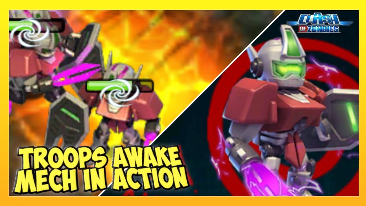 TROOPS AWAKE MECH IN ACTION | CLASH OF ZOMBIES - YouTube