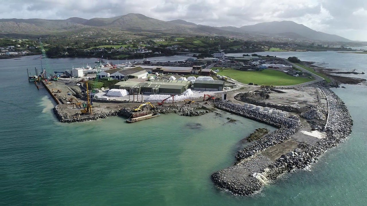 Dinish Wharf Expansion Project Progress August 2019 - YouTube