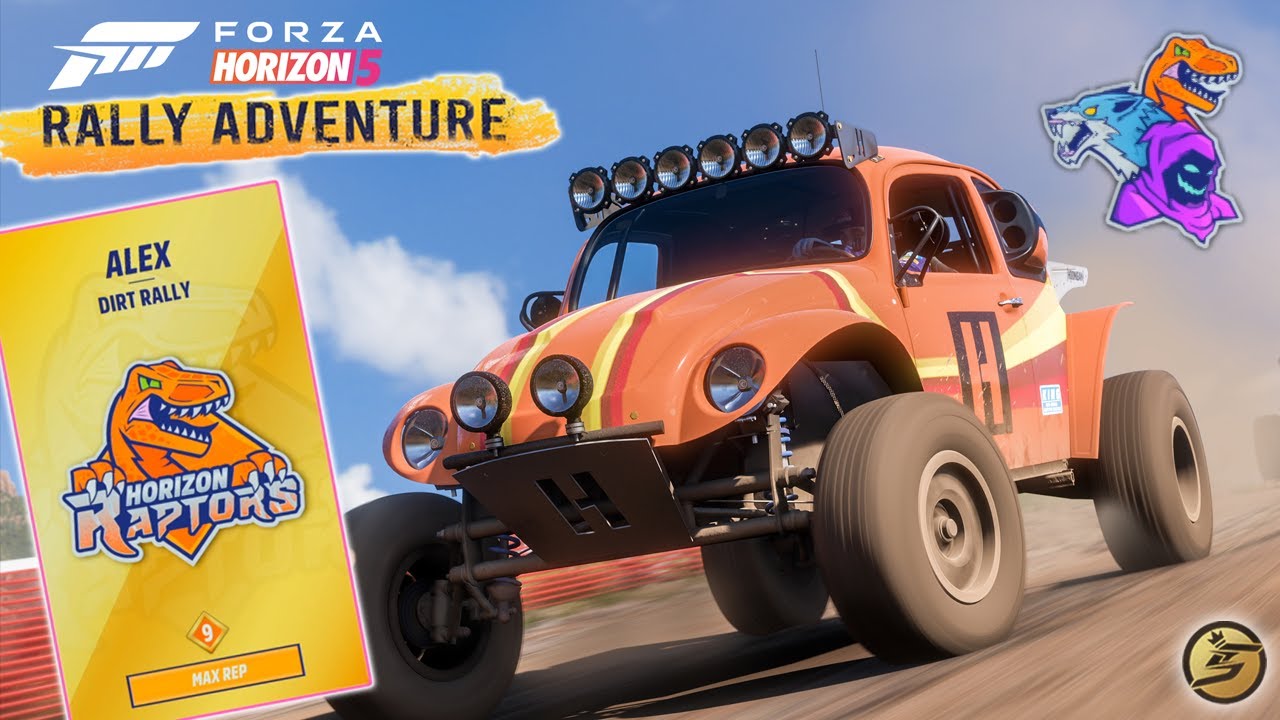 FH5 RALLY ADVENTURE: Reaching MAX REP LEVEL Horizon Raptors Dirt Rally ...