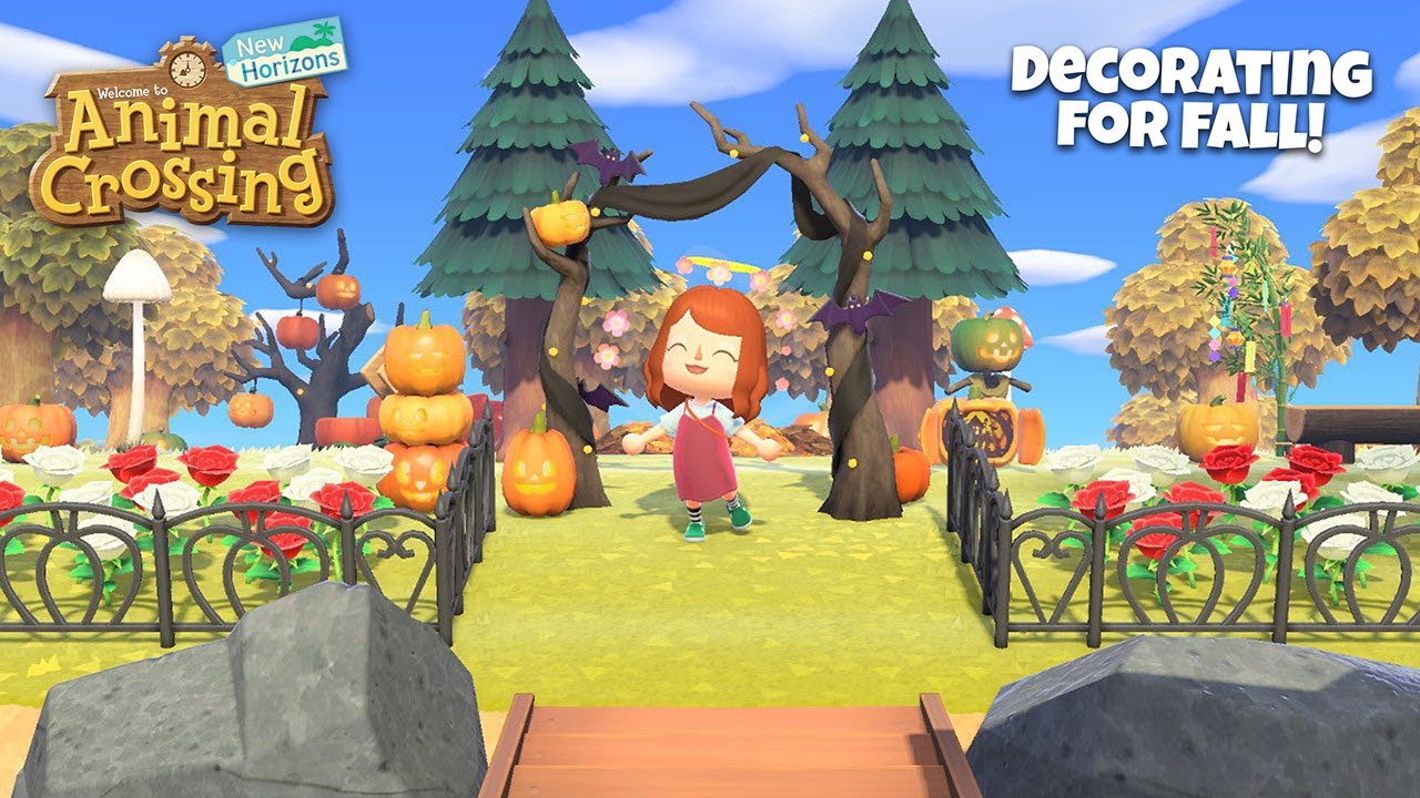 Decorating the Island for Fall! 🎃 | Animal Crossing: New Horizons - YouTube