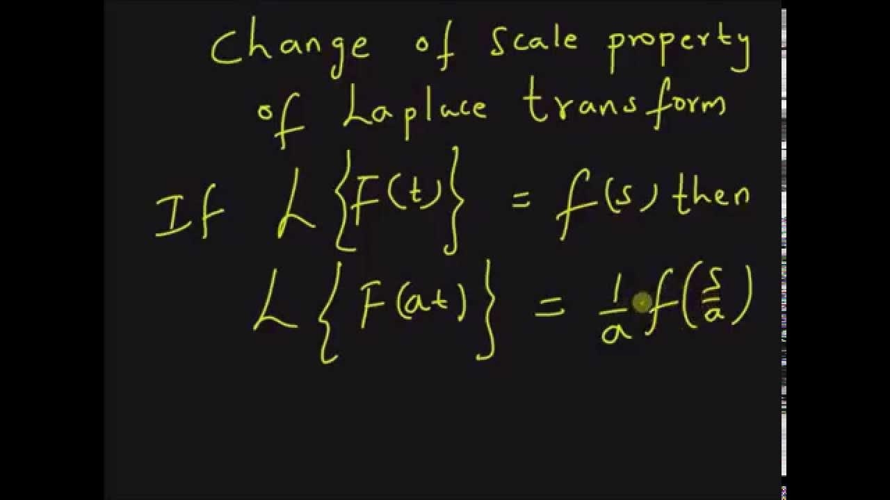 Scaling property of Laplace transform - YouTube