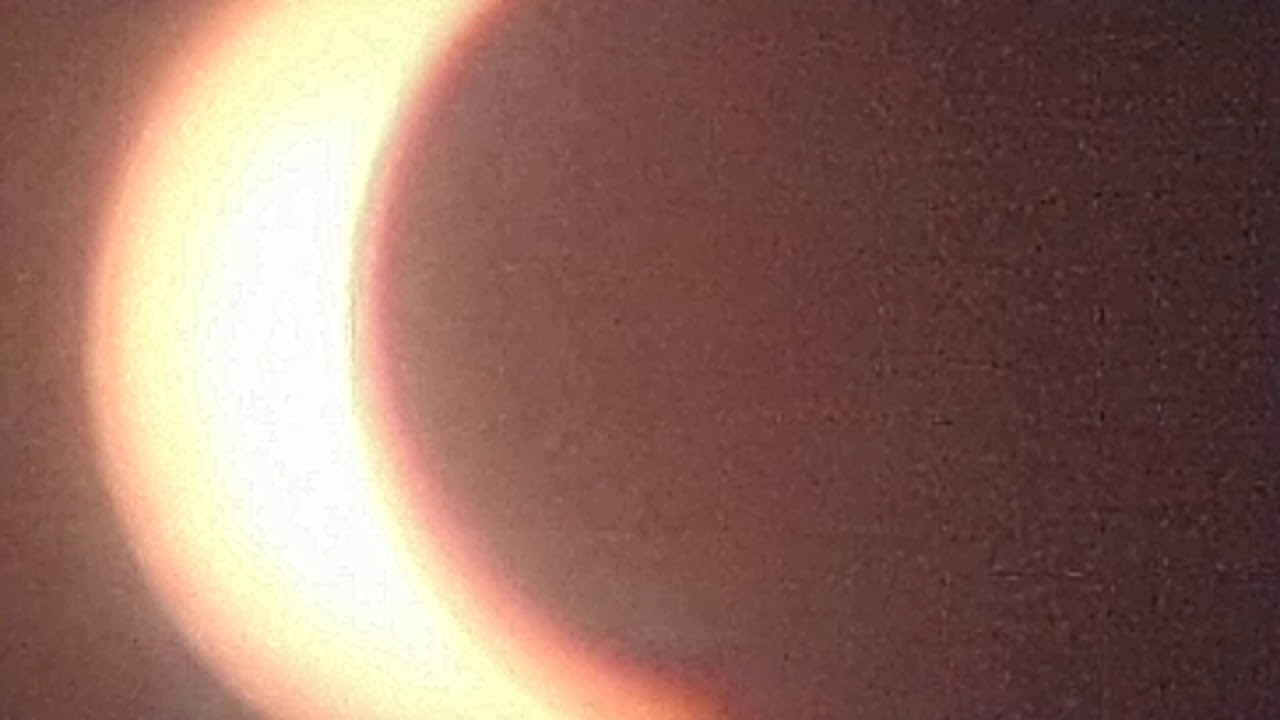 Solar eclipse from my home - YouTube
