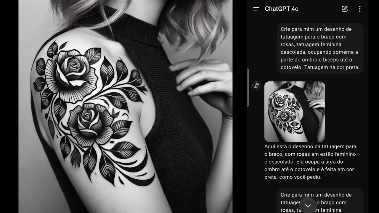 Criando Tatuagens Femininas com Rosas usando o ChatGPT - Inteligência ...