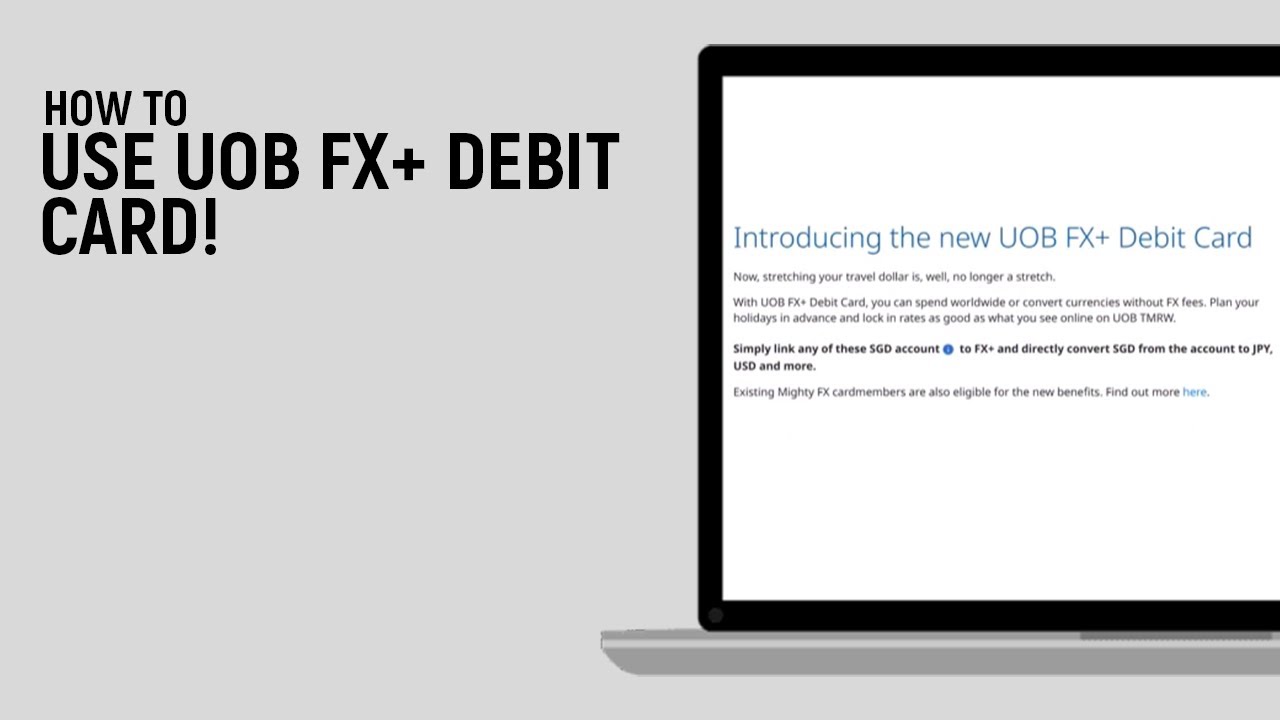 How to Use UOB FX+ Debit Card [Review] - YouTube