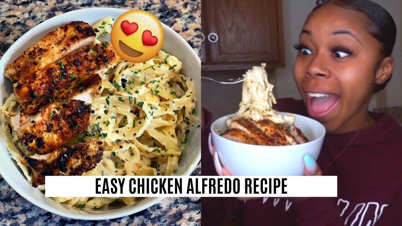 COOK WITH ME: CHICKEN ALFREDO | QUICK AFFORDABLE MEAL UNDER $15 ...
