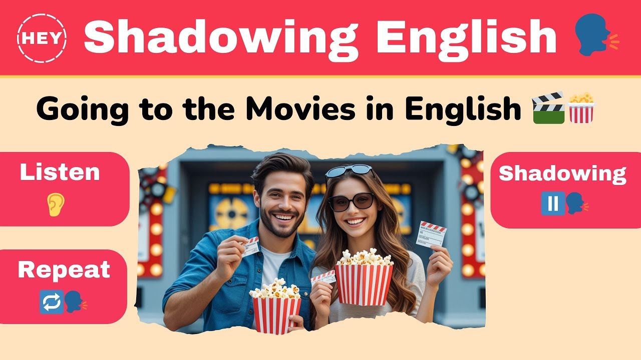 Going to the Movies in English 🎬🍿 | Fun Conversations & Shadowing ...