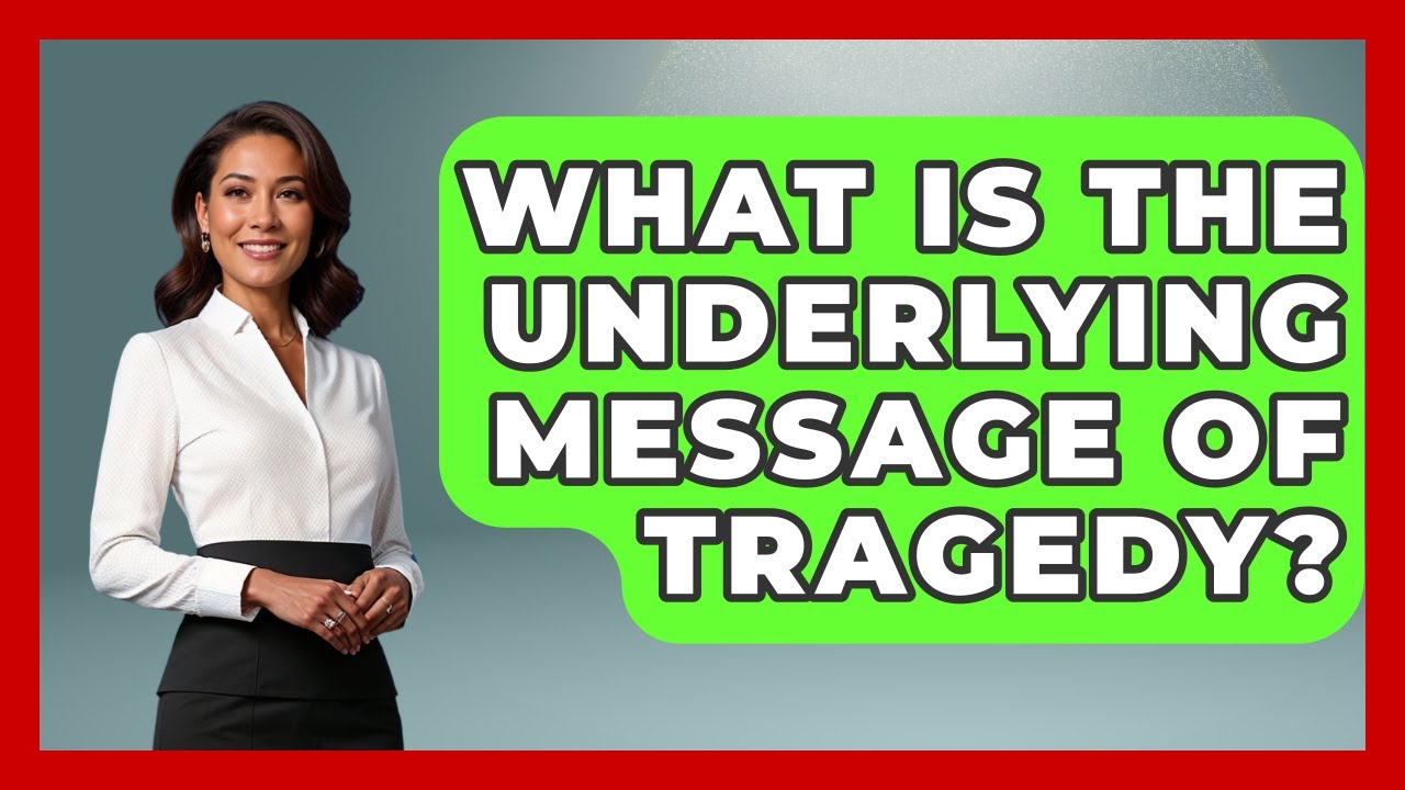 What Is The Underlying Message Of Tragedy? - Literary Icons - YouTube