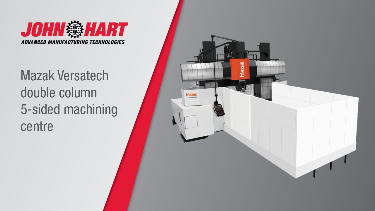 Mazak Versatech double column 5-sided machining centre - YouTube