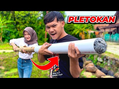 COBA BIKIN PLETOKAN TERBESAR !!! Permainan Tradisional dari bambu