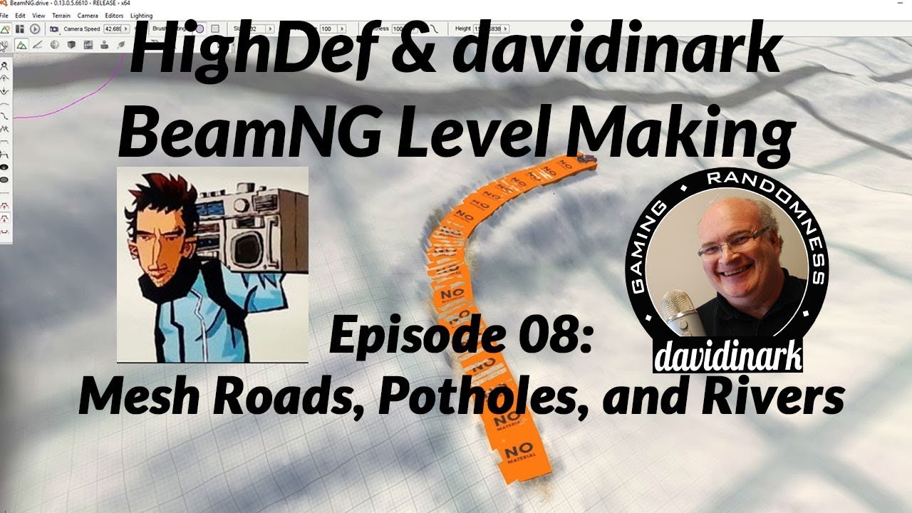 BeamNG Drive Modding | EP08: Mesh Roads, Potholes, and Rivers - Oh My ...