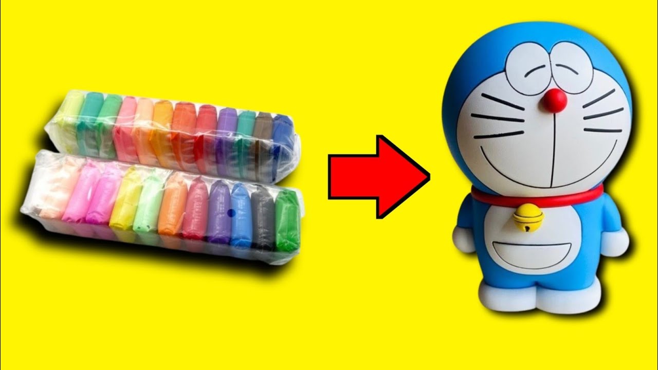 How to Make a Cute Clay Doraemon | DIY Clay Art Tutoria | DOREMON Comes ...