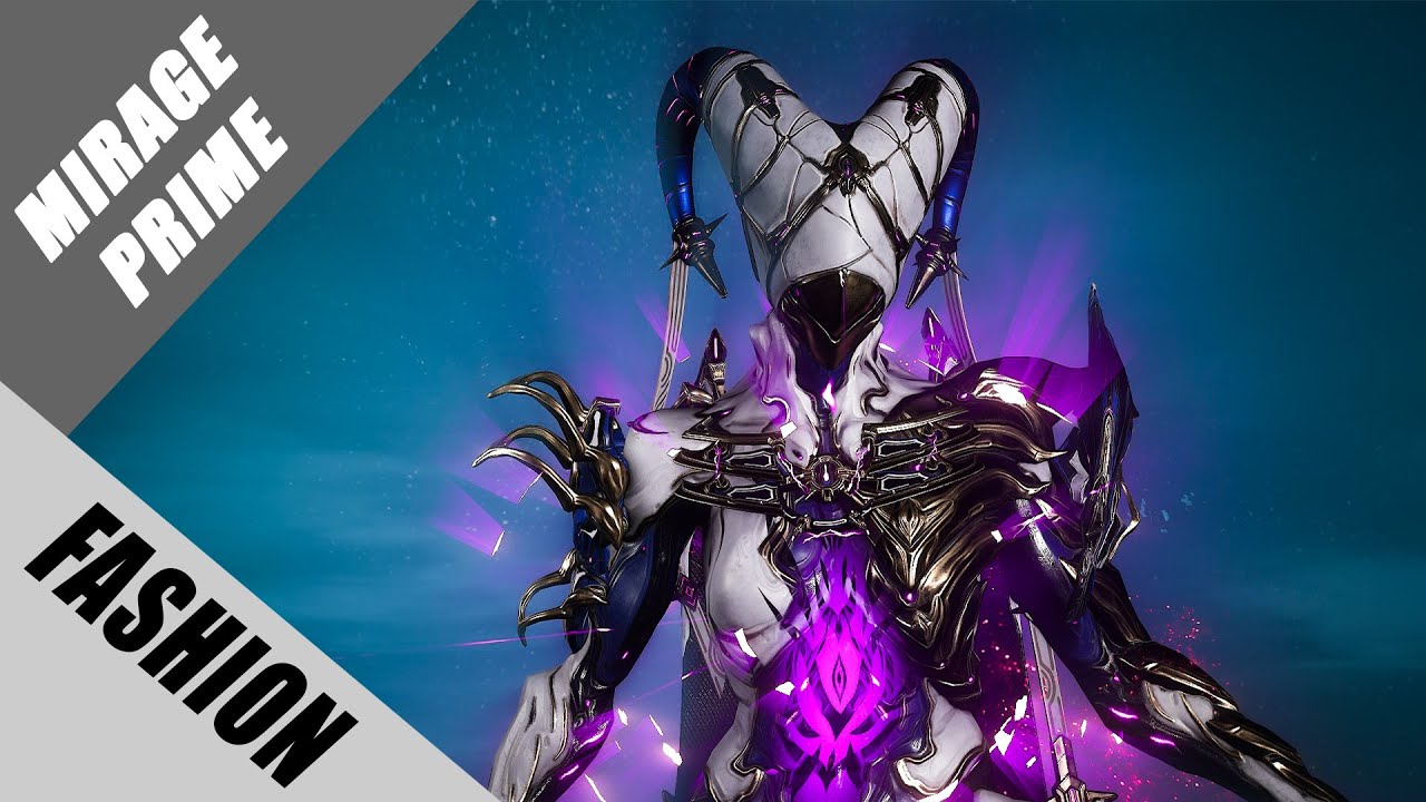 Warframe | Fashion Frame | Mirage Prime : Moonlight Joker - YouTube