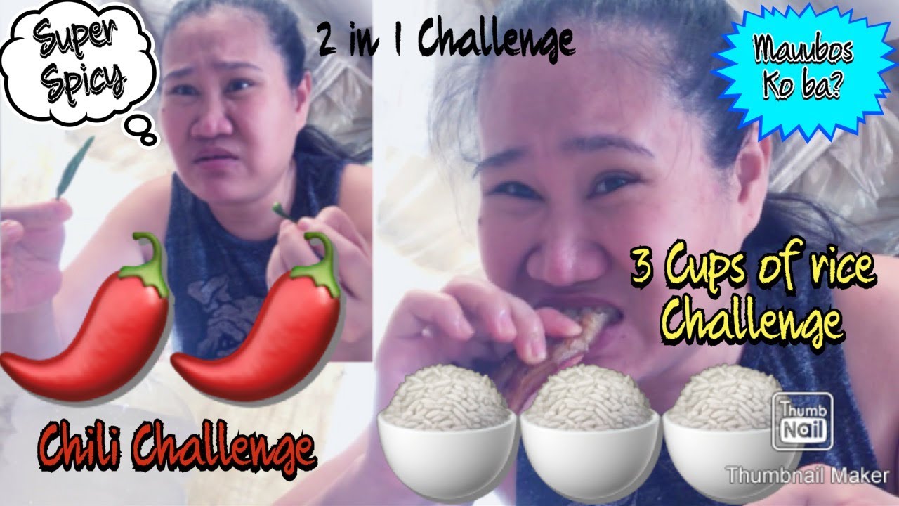 CHILI CHALLENGE & 3 cups of RICE - YouTube