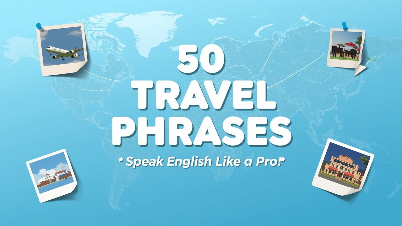Top 50 Travel Phrases in English | Speak Fluent English While Traveling ...