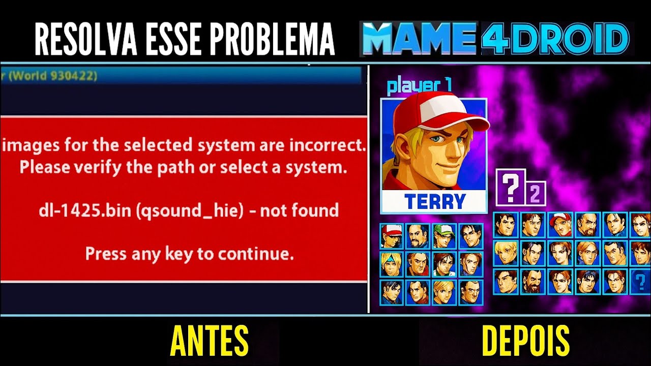 Mame 0.277, como resolver o problema de imagens de ROM/disco, Complete ...