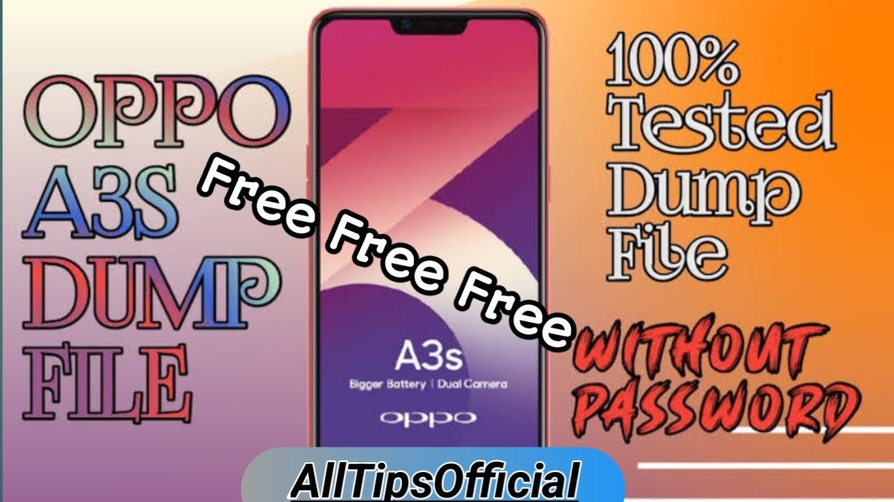 #oppo Oppo A3s (Chip 1803) Dump File Free Downlaod - YouTube