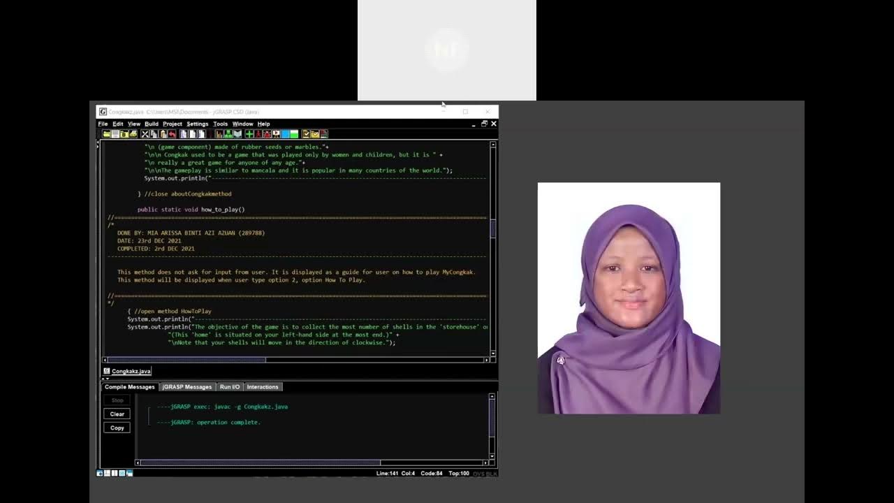 Congkak Game “MyCongkak” STIA1113 Programming 1, Group Project presentation video - YouTube