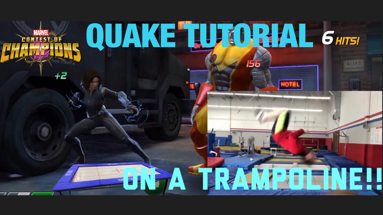 MARVEL CONTEST OF CHAMPIONS TRAMPOLINE QUAKE TUTORIAL! MCOC! - YouTube