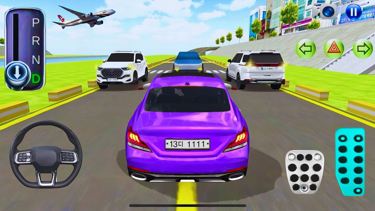 New Purple Mercedes Car Parking - 3d driving class android game play ...
