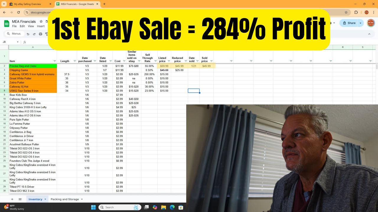 Ebay First Sale was a HUGE PROFIT | Mike's Ebay Adventure - YouTube