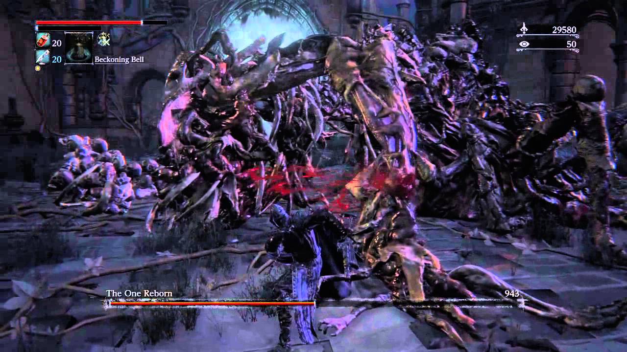 Bloodborne™ - The One Reborn boss battle - YouTube