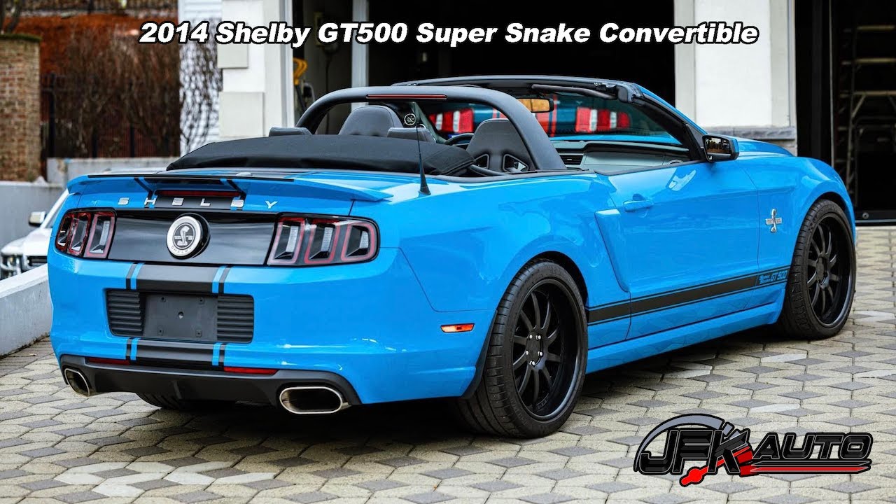 Grabber Blue 2014 Ford Mustang Shelby GT500 Super Snake Convertible ...