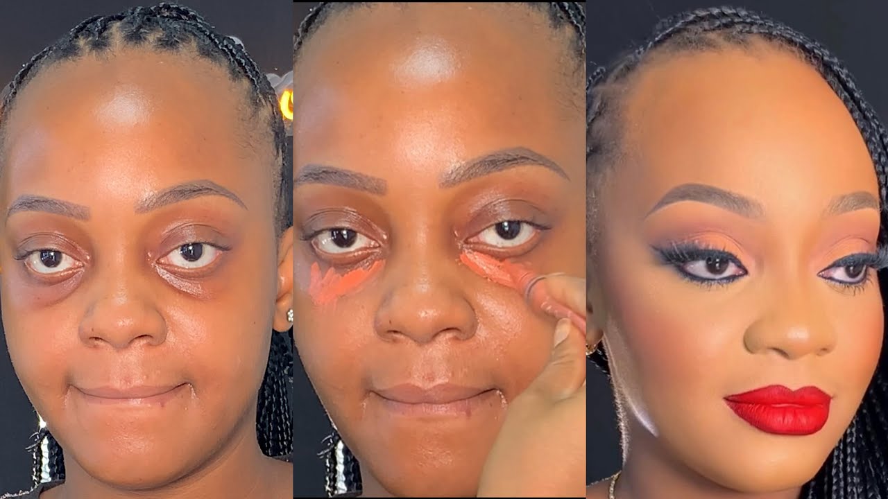 How to cover your dark circles |Client Makeup Transformation Tutorial - YouTube