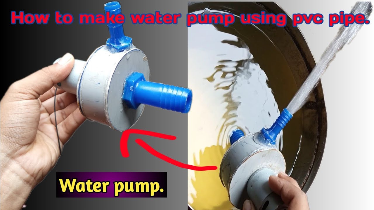 Water pump | Make water pump using pvc pipe | Dc motor pump. - YouTube