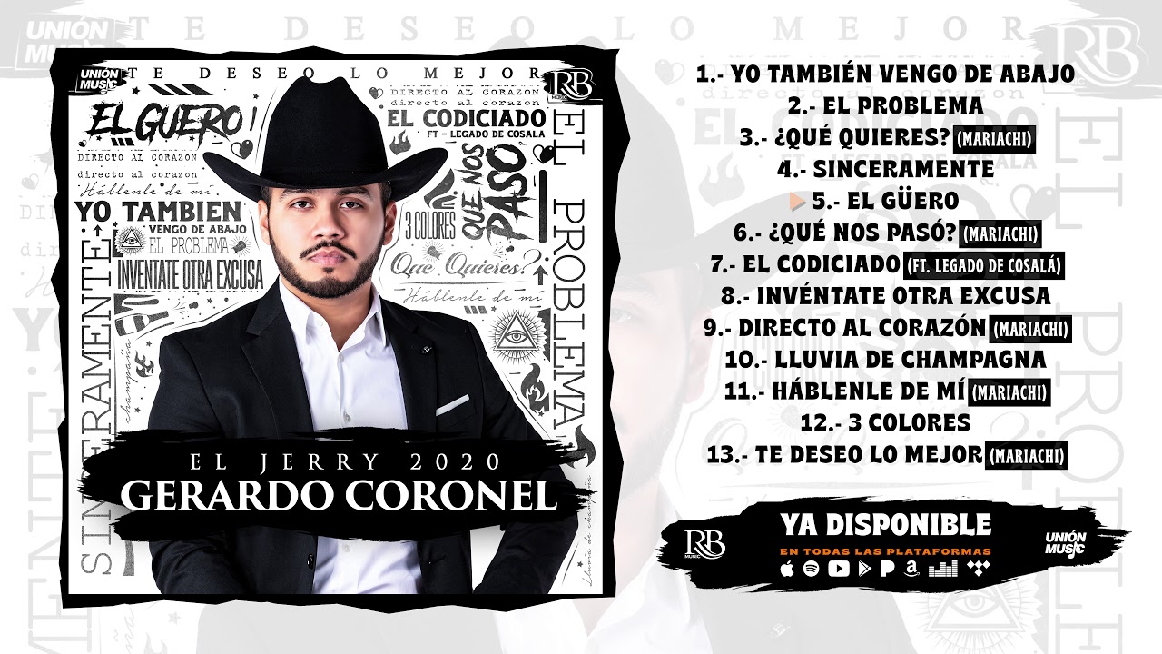 Gerardo Coronel "El Jerry" - El Jerry 2020 (Disco Completo) - YouTube