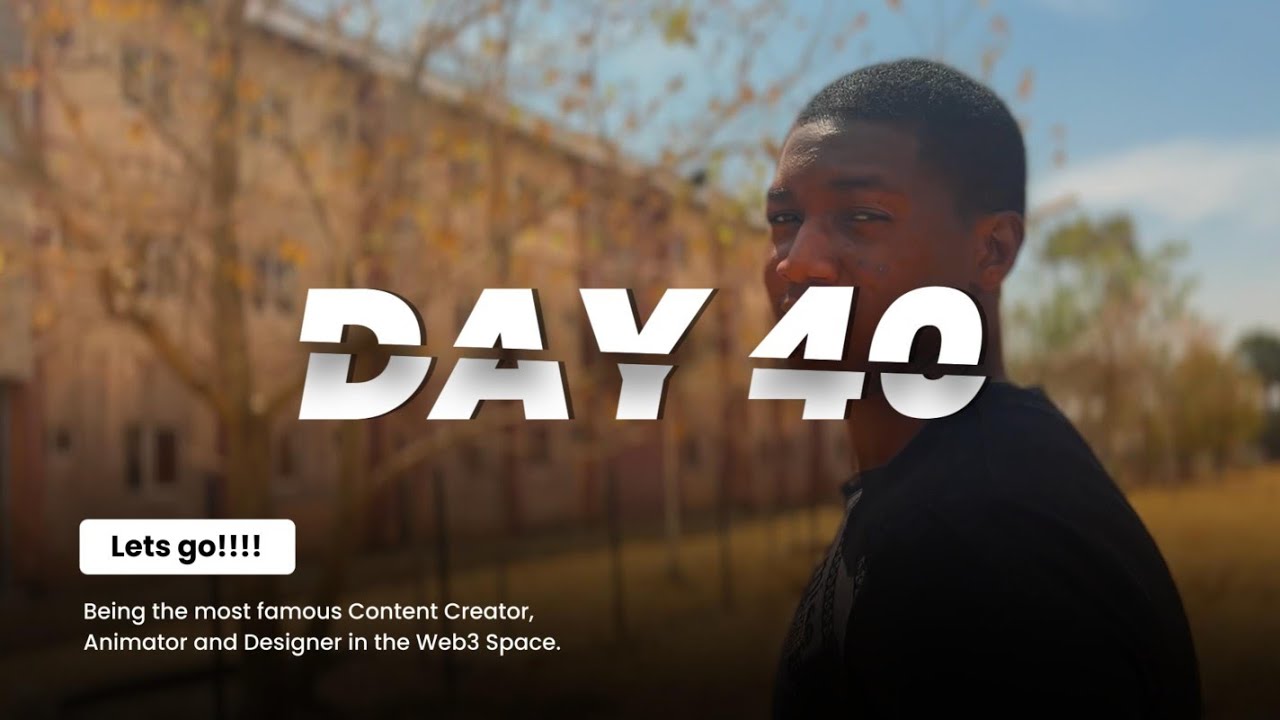 DAY 40: Being the most famous Content Creator, Animator and Designer in ...