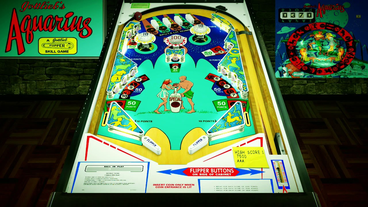 Aquarius Pinball Table - Classic Gottlieb Tables - YouTube