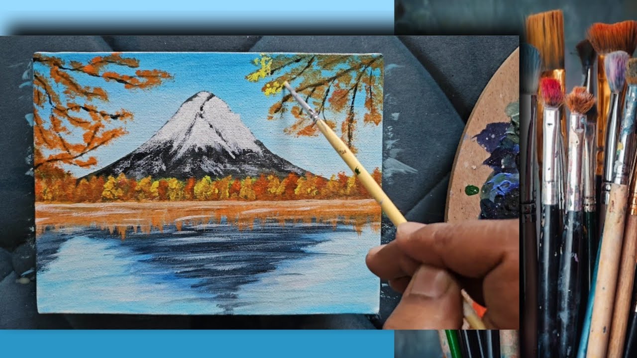 How To Make Scenery / Scenery painting kaise Banaen / Nature Painting ...