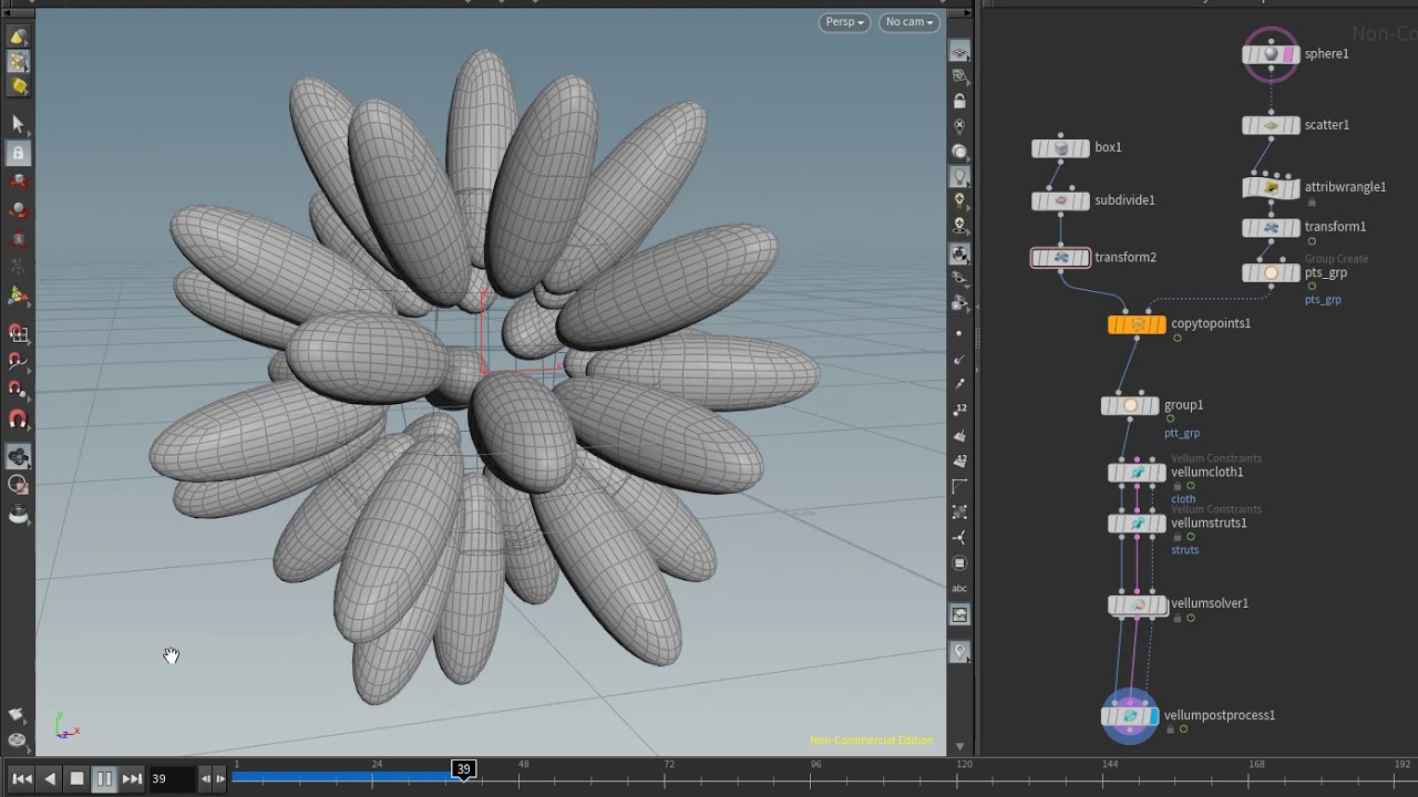 vellum pin SoftbodyTest - YouTube