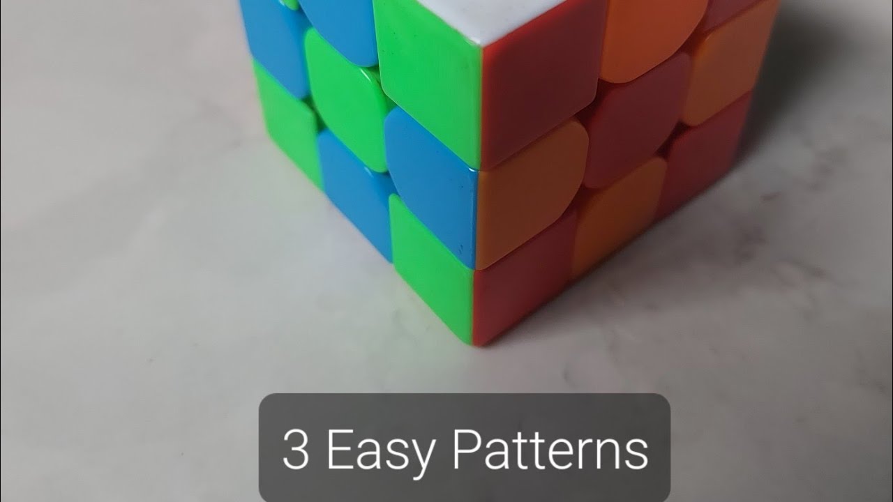 Anybody can create these 3 easy Patterns #rubiks Cube # rubics cube # ...