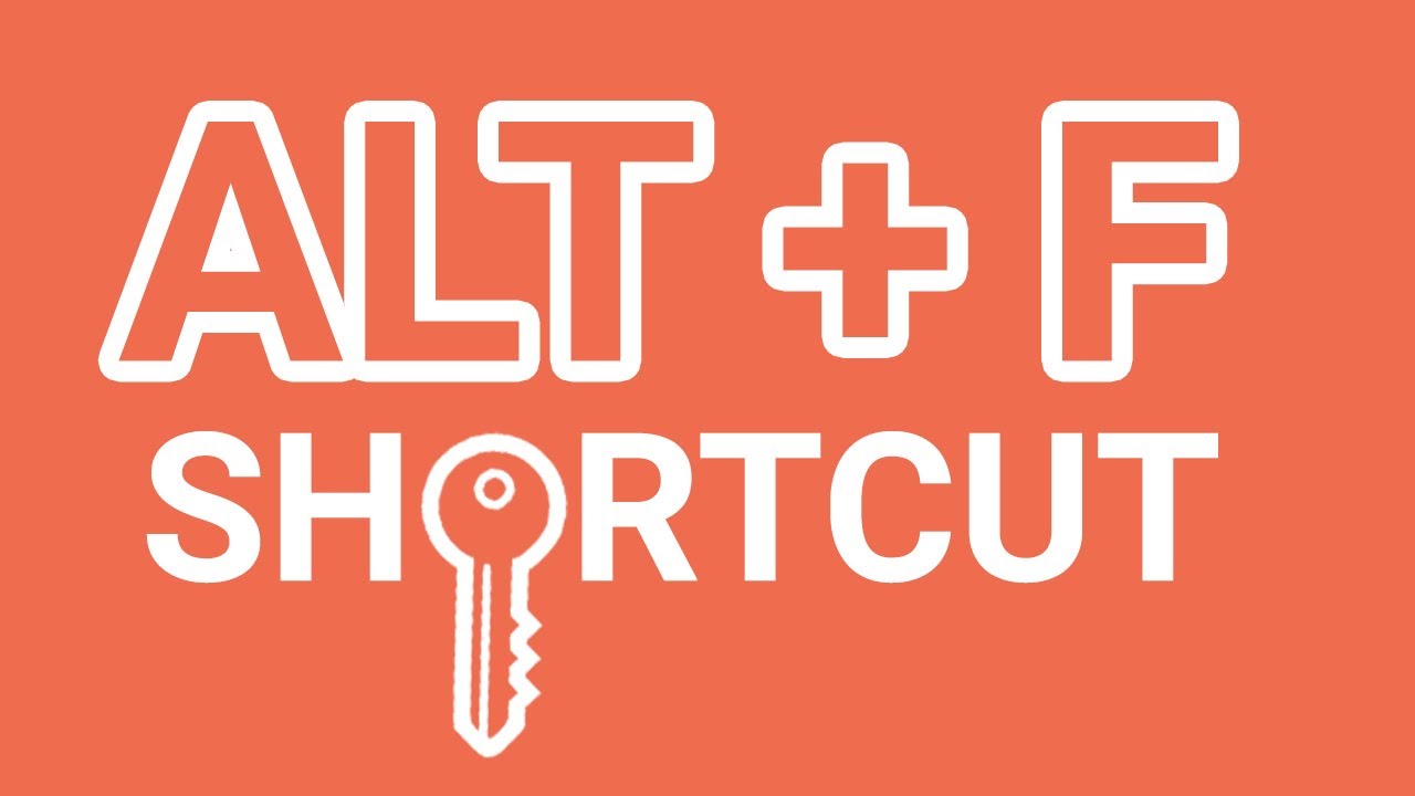 Open file menu shortcut key in windows operating system - YouTube
