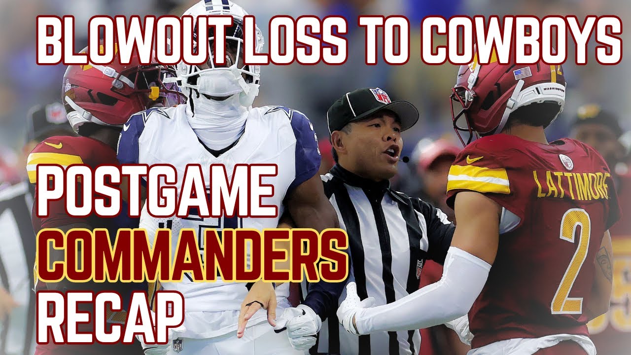 Postgame Recap of the Washington Commanders Underwhelming 44-22 Blowout ...