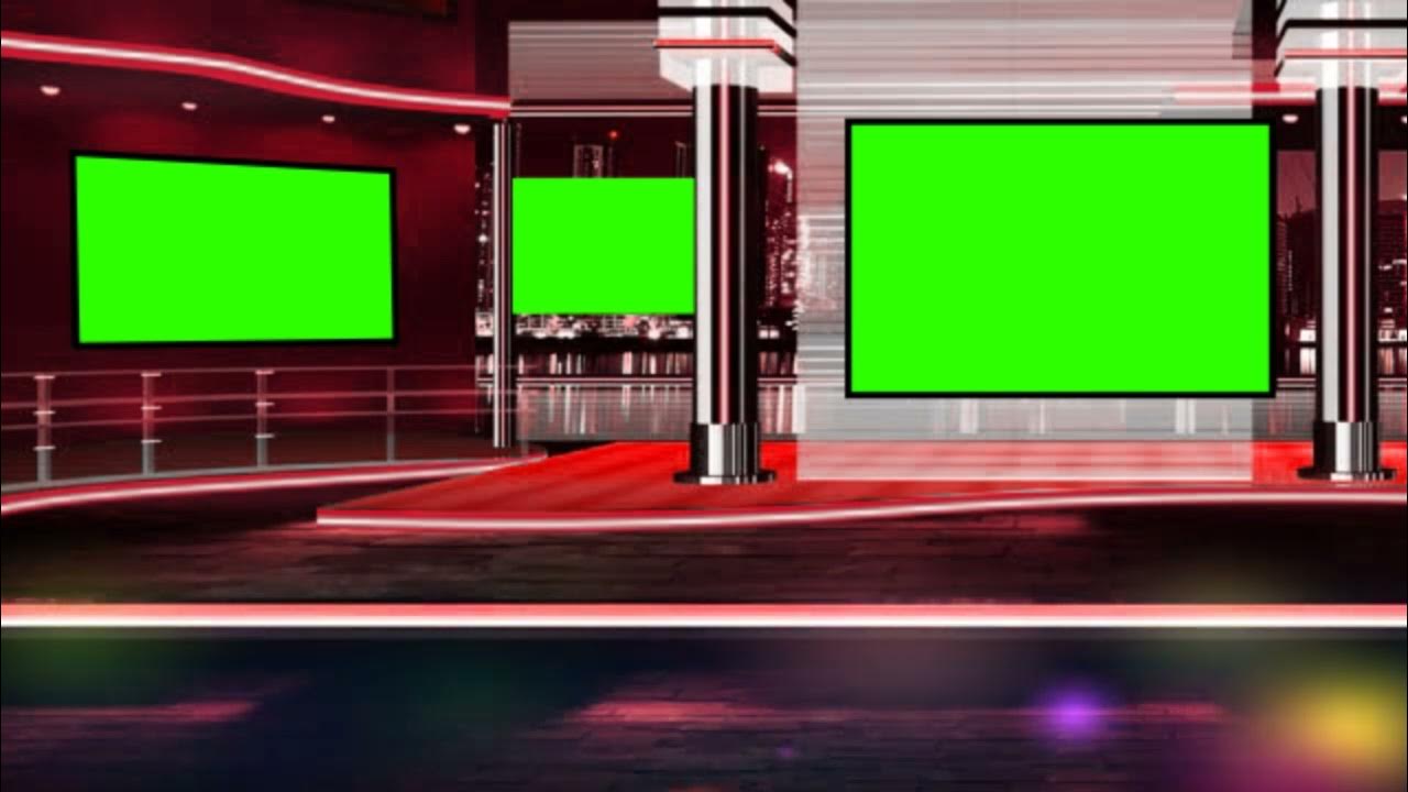 3D Virtual News Studio Background With Desk Newsroom Background - YouTube