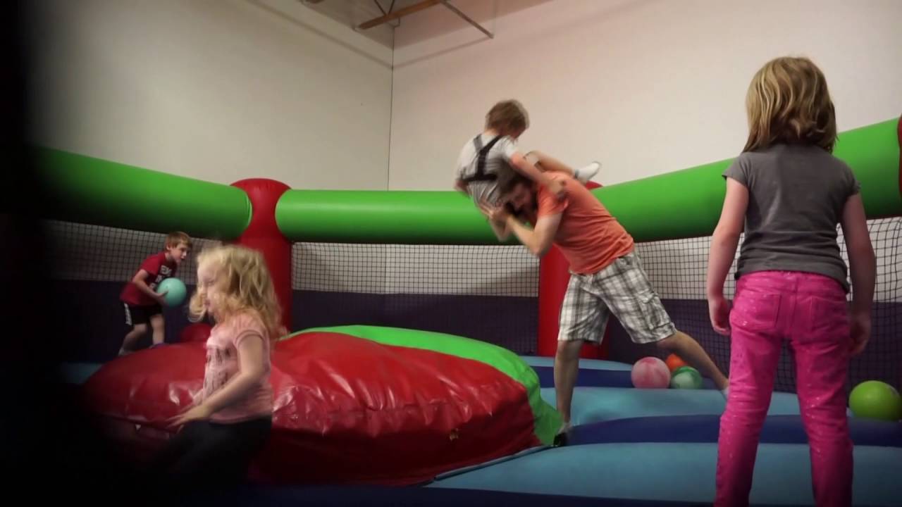 Jump, Rattle and Roll! Fun at the indoor bounce house with a cupcake ...