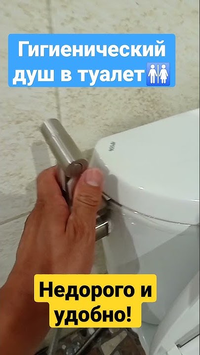 гигиенический душ в туалет вместо дорогого биде,удобно, если делаешь ...