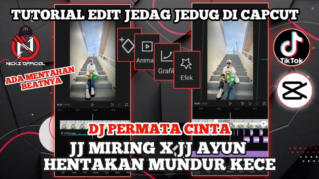 Tutorial Edit Jedag Jedug Di Capcut Kece Dj Permata Cinta || Jj New Style - YouTube