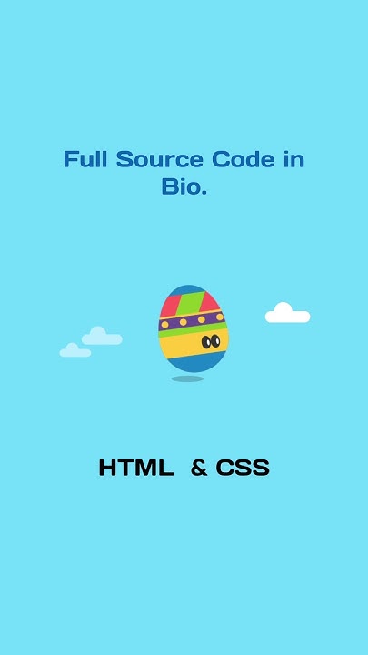 Bouncing Easter Egg Loading Animation Using Html And Css Shorts Youtube