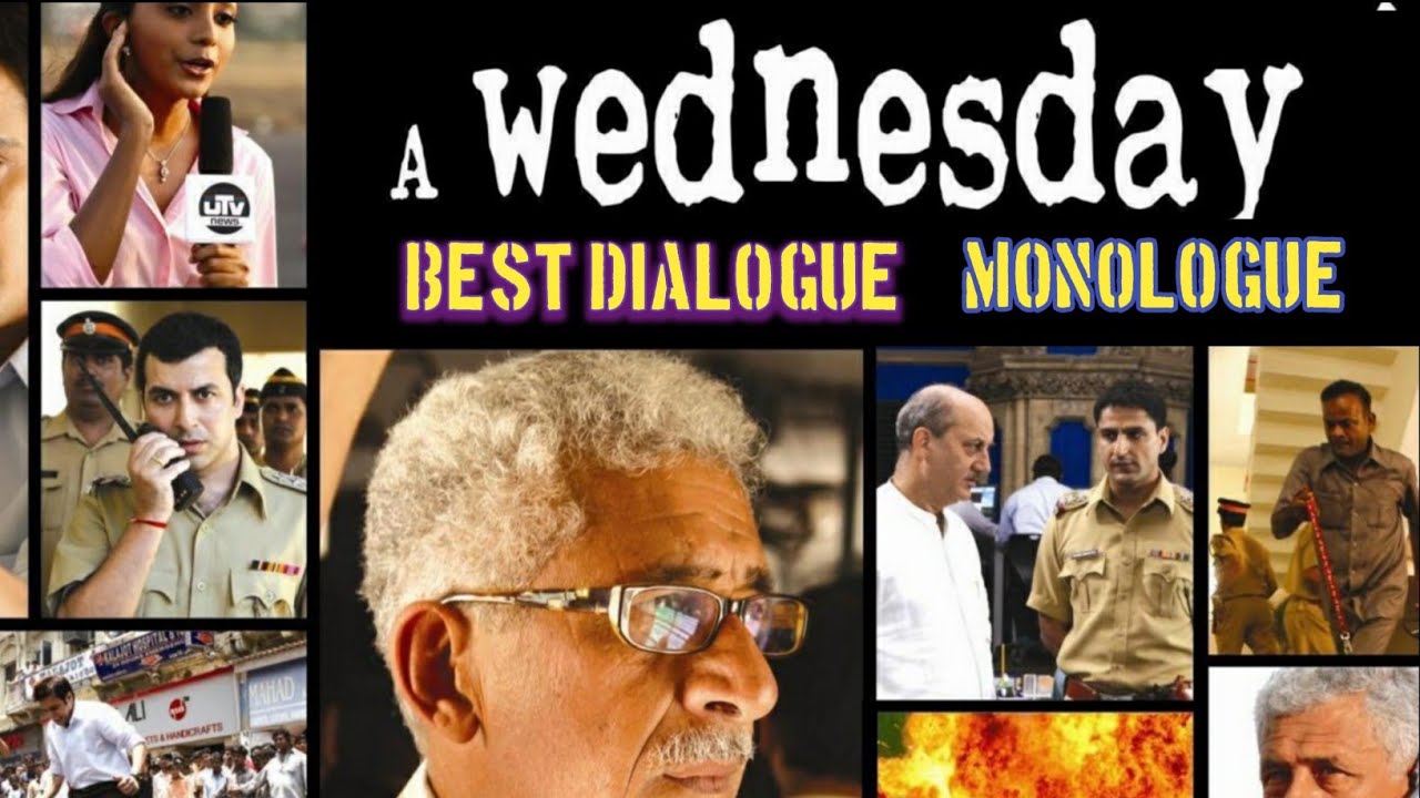 A Wednesday movie best dialogue | monologue - YouTube