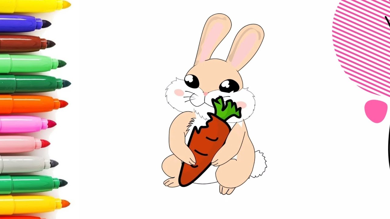 Bunny and cartoon drawing videos | kids drawing video | drawing for ...