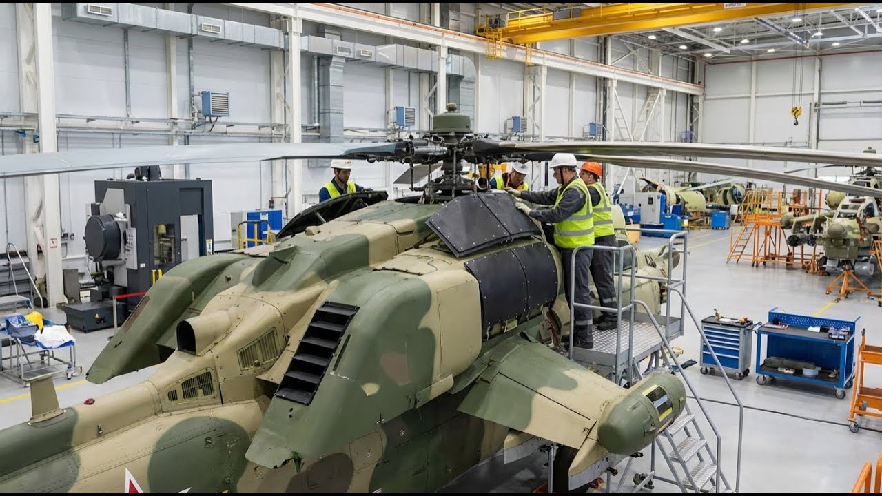 Inside the Factory: Mil Mi-28 Havoc Rotor Head Ballistic Armor ...