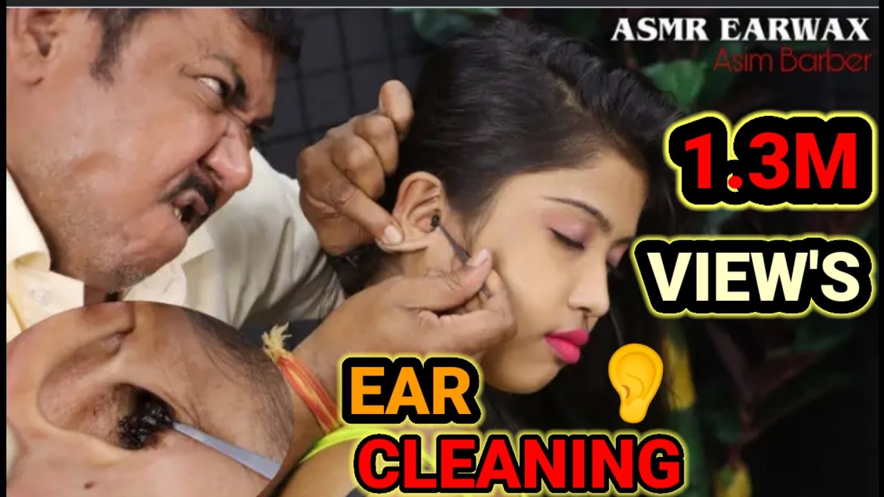Ear Wax Removal By Asim Barber Funny Ear Cleaning Asmr Barber Youtube