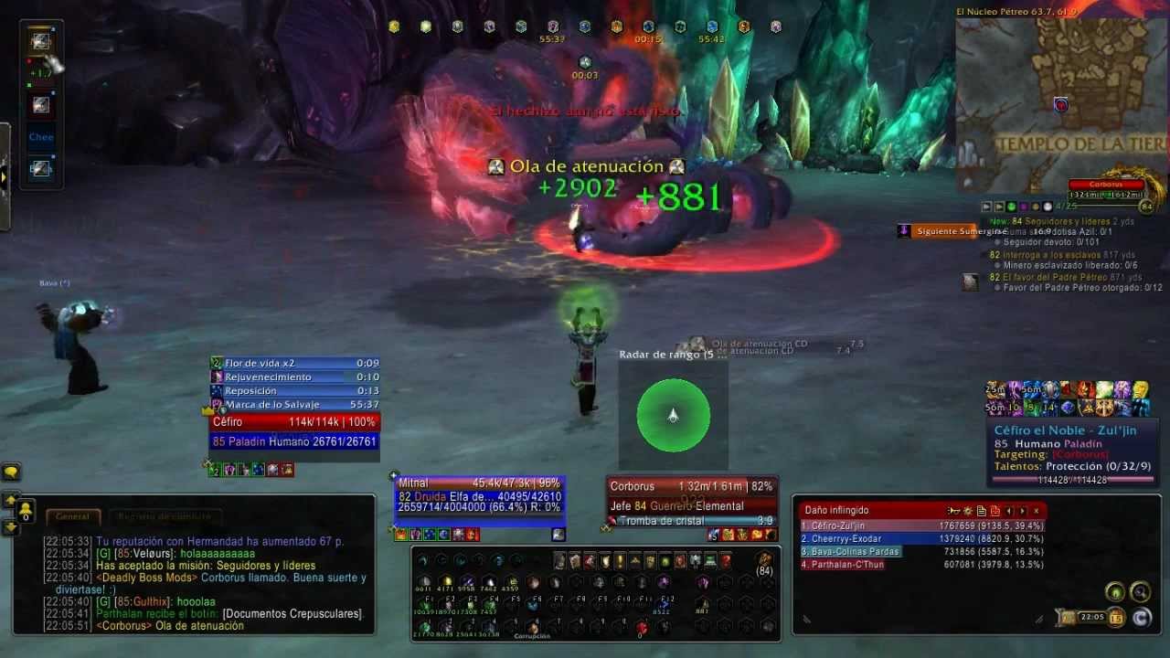 WoW - El Núcleo Pétreo - Corborus [Normal] - YouTube