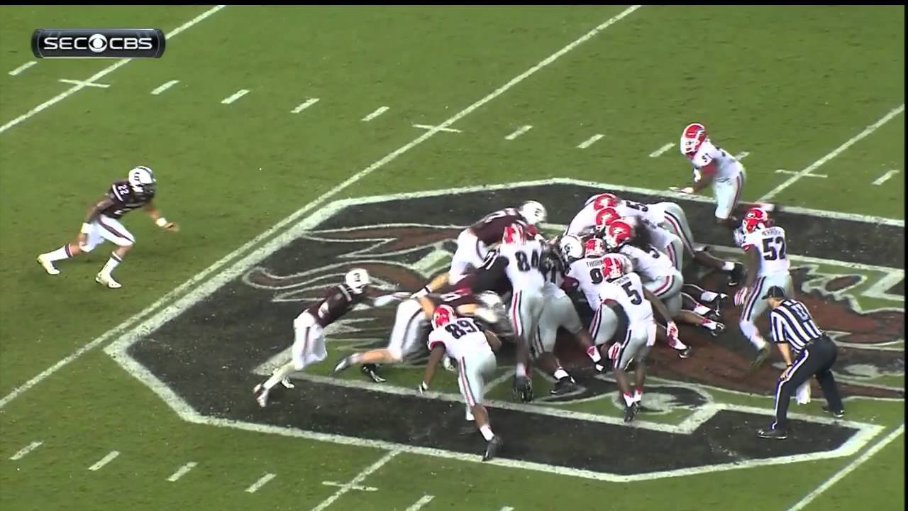 2014 USC vs Georgia - Dylan Thompson 4th and 1 - YouTube